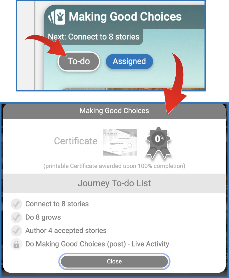 How do I earn a Certificate and check my progress? – Journey.do Help Center